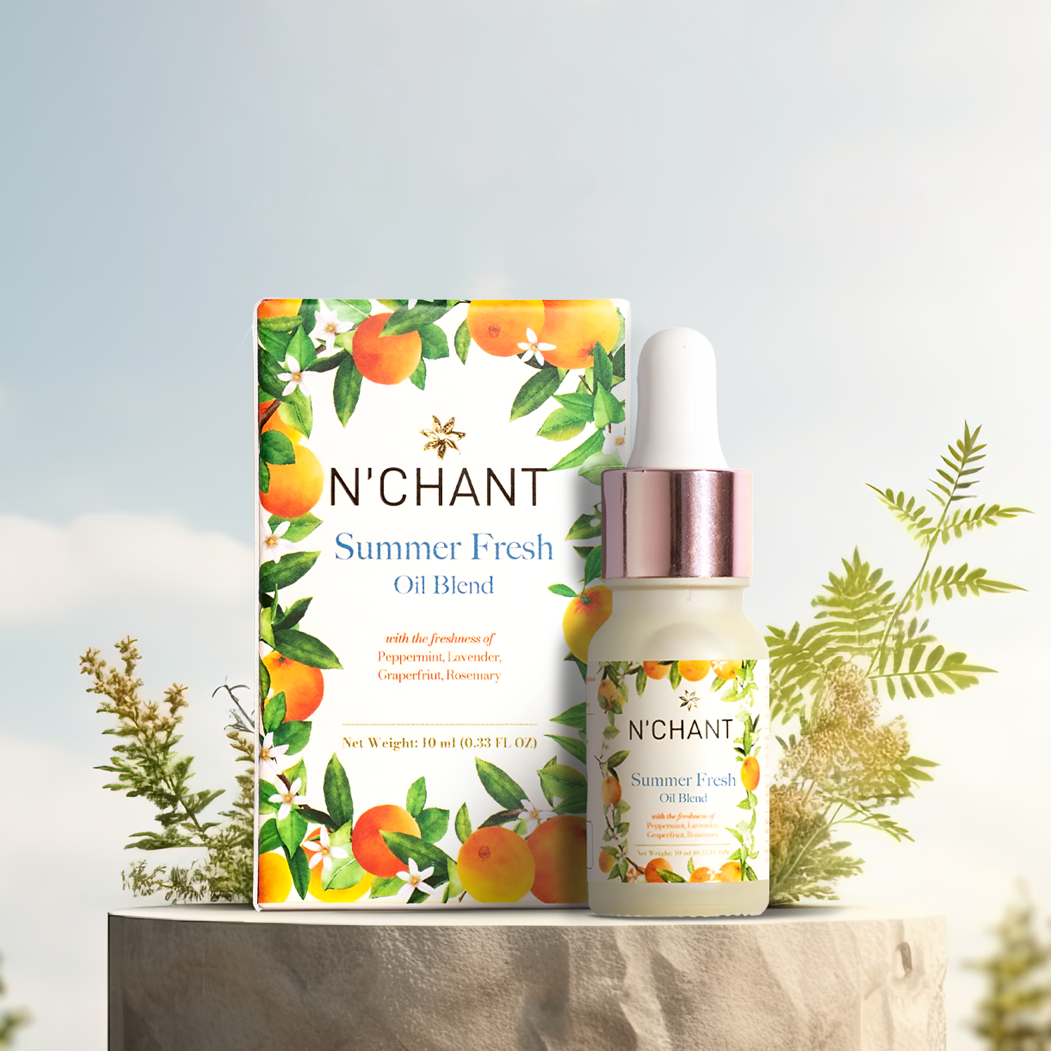 N'Chant’s Summer Fresh Oil Blend for Aromatherapy, Skin, & Home Care